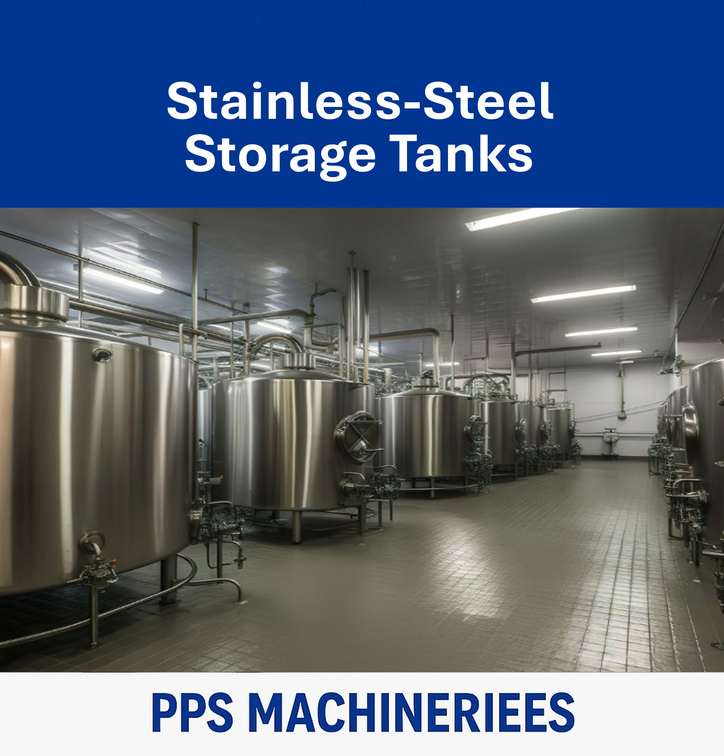 Stainless‑Steel Storage Tanks | PPS Machineries